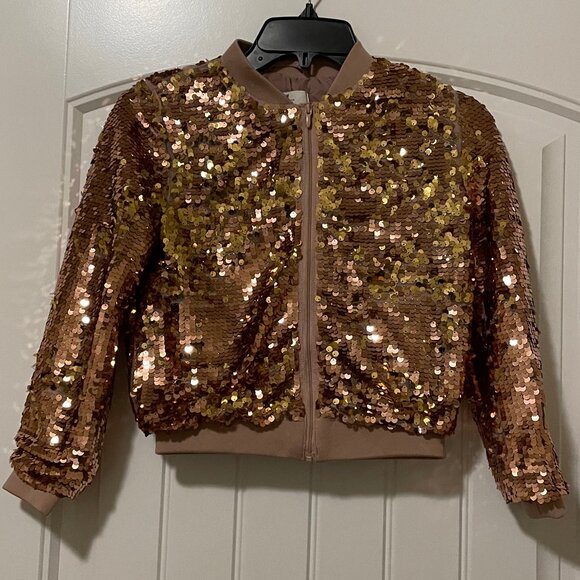 H&M | Jackets & Coats | Hm Girls Sequin Jacket | Poshmark